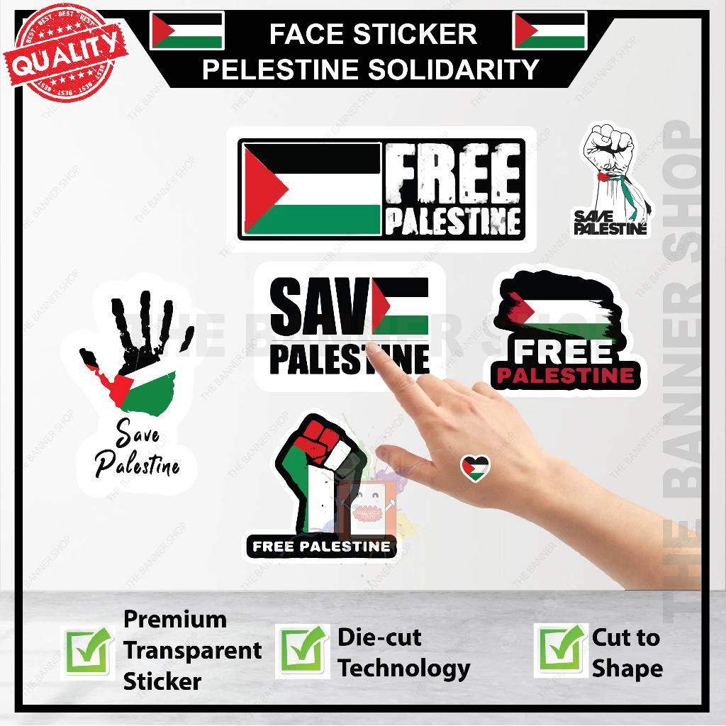 Palestine Sticker Solidarity Palestine Face Adhesive of 20PCS | Shopee ...