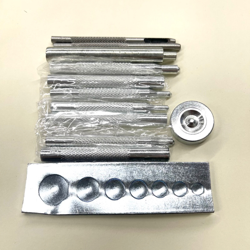 12pcs 633/655/831/201 Snap Button Installation Tool Setter Set Hand ...