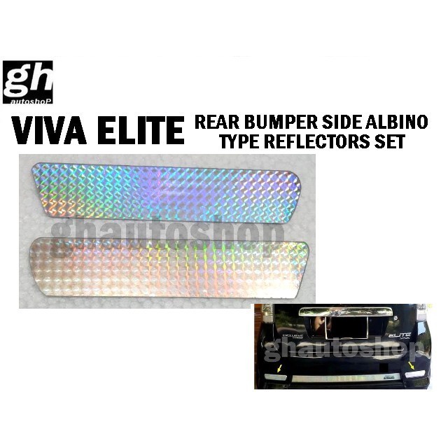 VIVA ELITE / KELISA SE rear side bumper albino type reflectors set ...