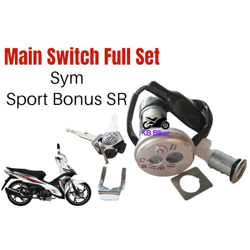 Main Switch Set SYM Sport Bonus SR Kunci Motor Set | Shopee Philippines
