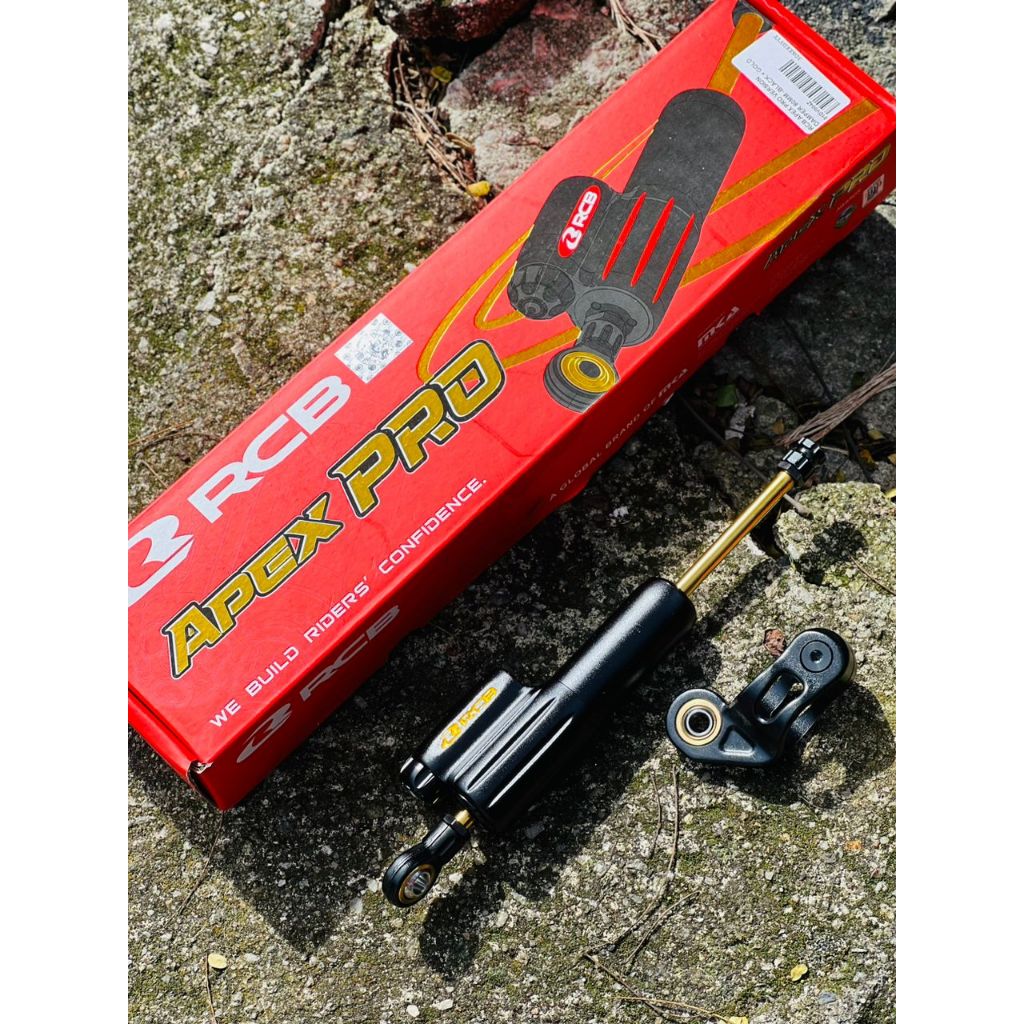 RCB Apex Pro Steering Damper 80MM Universal XMax R15 R25 Z900 GSX ...
