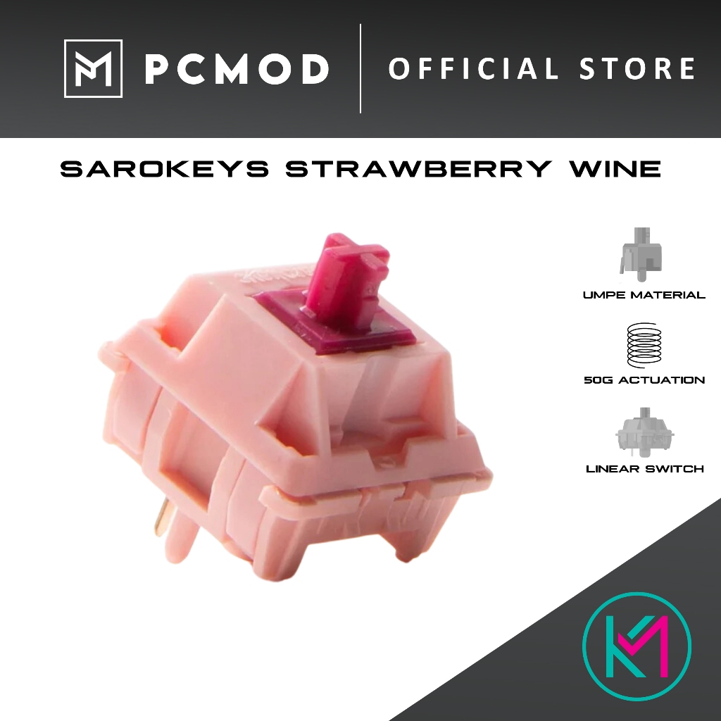 SAROKEYS Strawberry Wine Linear Switch for Mechanical Keyboard PCMOD x ...
