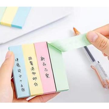 4 Colour Stick Note Bar Sticky Notes 76*19mm | Shopee Philippines
