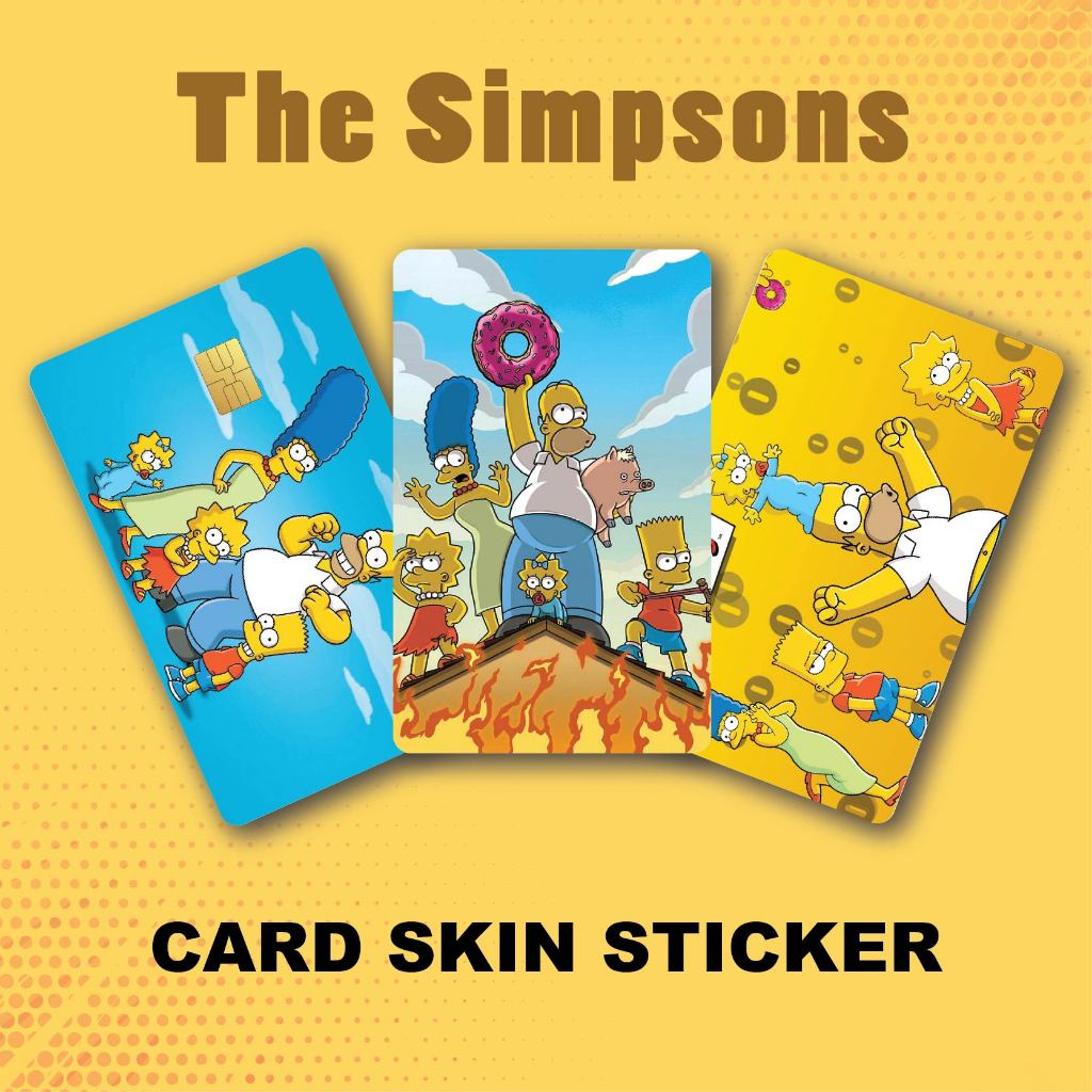 The Simpsons Touch N Go Skin Sticker/Bank Card Sticker Cover, Card ...