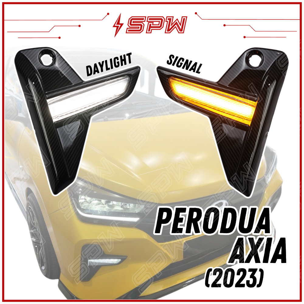 Perodua Axia (2023-2024) New Axia LED Daylight Foglamp Foglight ...