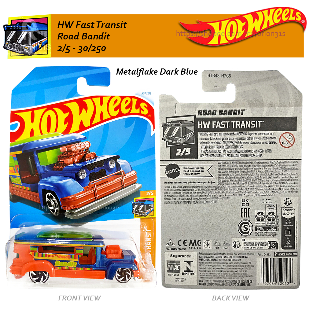 Hot Wheels 1:64 HW Fast Transit 2024 Trouble Decker/ Hot Wheels High ...