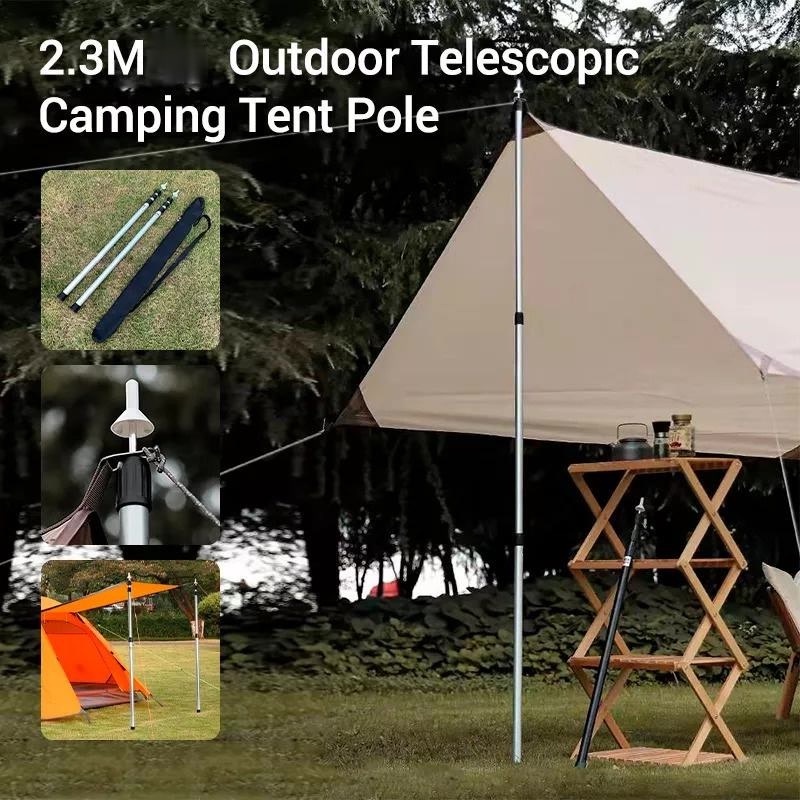 Flysheet Pole Adjustable Heavy Duty Tent pole Rod tiang khemah Outdoor ...