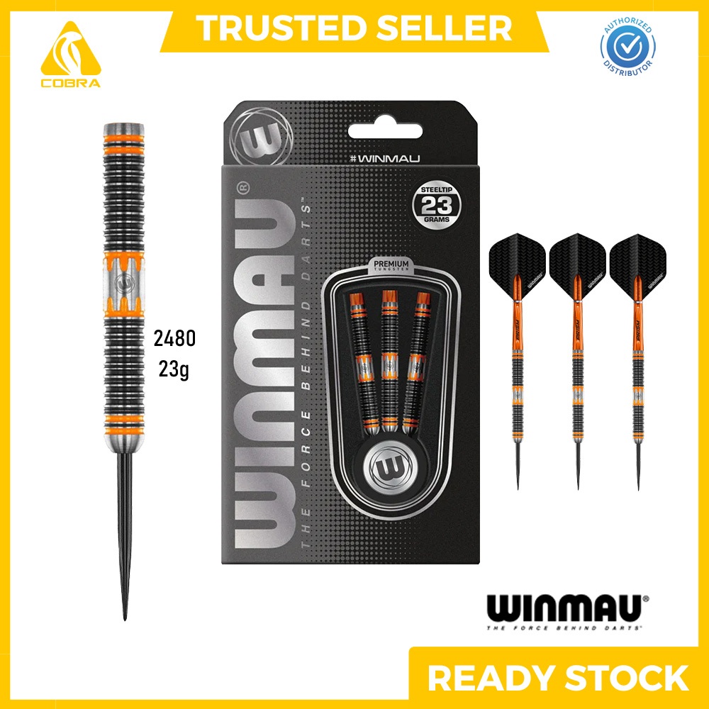{FREE Flight + Shaft} Winmau Nitin Kumar Steeltip Dart Set 90% Tungsten alloy (2480) | Shopee ...