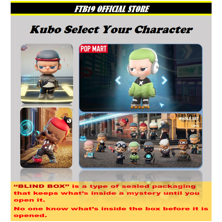 POP MART KUBO SELECT YOUR CHARACTER SERIES BLINDBOX 泡泡玛特 KUBO SELECT ...