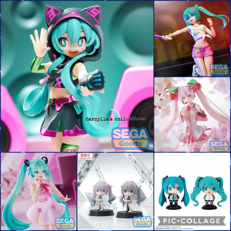 SEGA Hatsune Miku Vocaloid Super Premium Figure Merch Luminasta Sakura ...