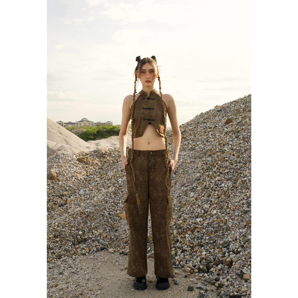 Faded copper cheongsam set | Shopee Philippines