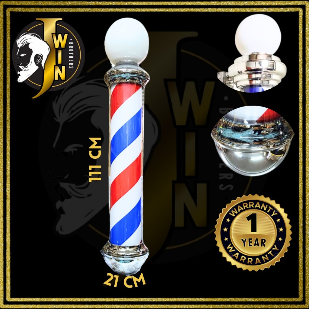 Barber Pole Light Hair Salon Open Sign Barber Shop Rotating LED Strips ...