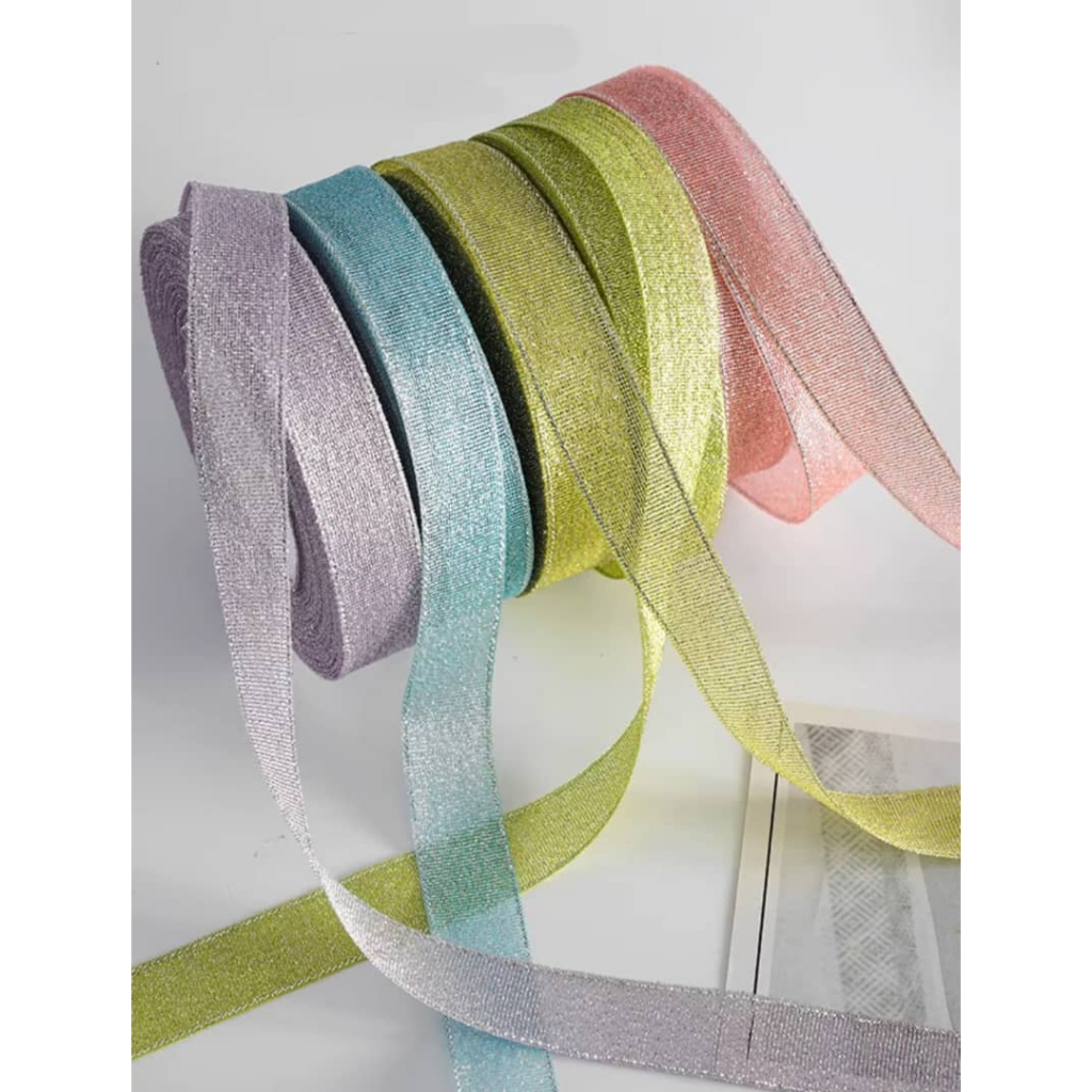 C257-296 (2cm) Double-Sided Color Shining Ribbon Packaging ~ 2 Meter ...