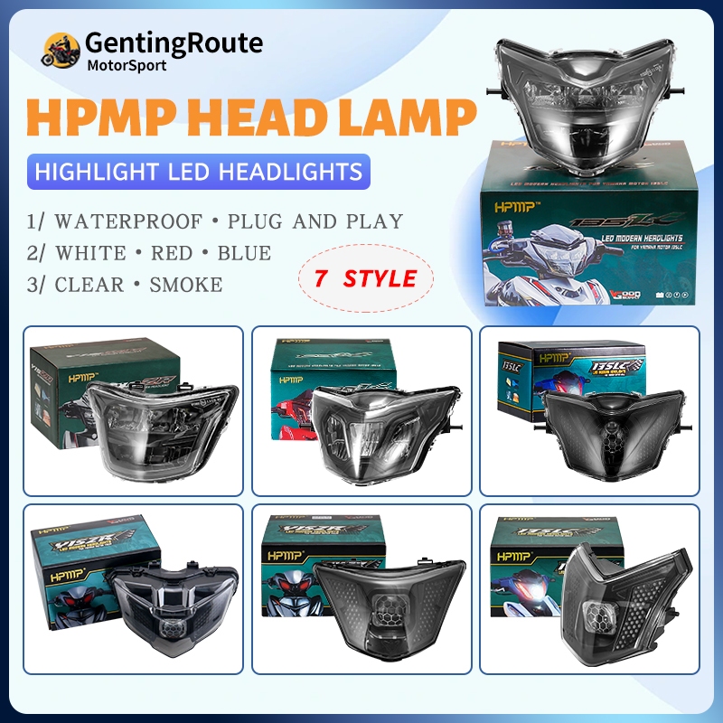HPMP HeadLamp LED Lampu Depan Head Light LC135 V1 V2 V3 V4 V5 V6 V7 V8 Y15 V1 V2 SYM 185 Super ...