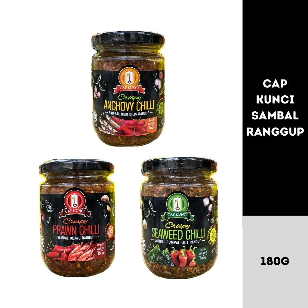 Cap Kunci Crispy Anchovy Sambal / Crispy Shrimp Sambal / Crispy Seaweed ...
