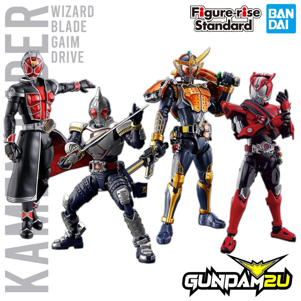 BANDAI FRS Kamen Rider Wizard Blade Gaim Drive - Figure-rise Standard ...