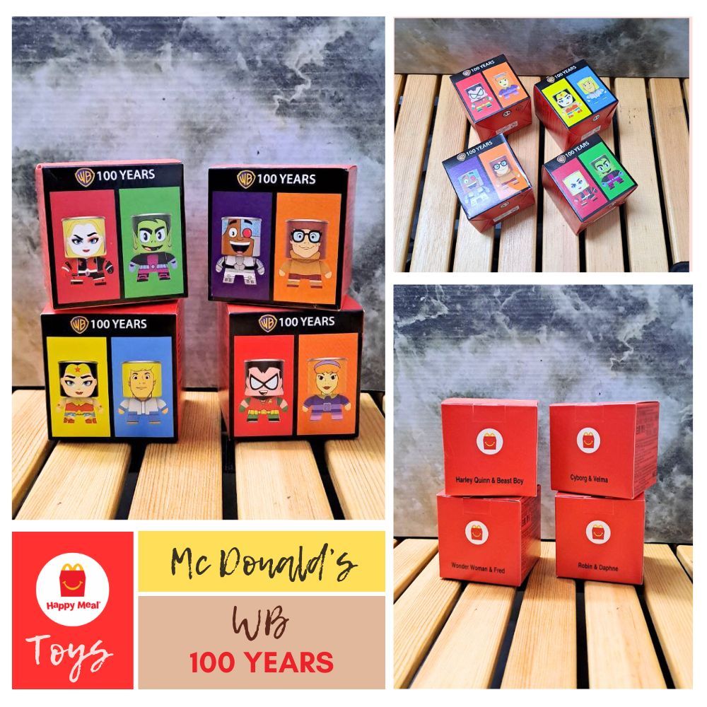 SD Mcd Mc Donalds Happy Meal Toys WB 100 Years Cyborg Velma Robin ...