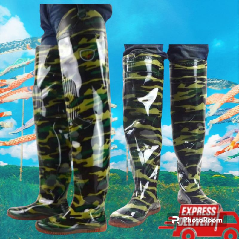 Kasut turun sawah bendang sungai/High quality waterproof fishing pants ...