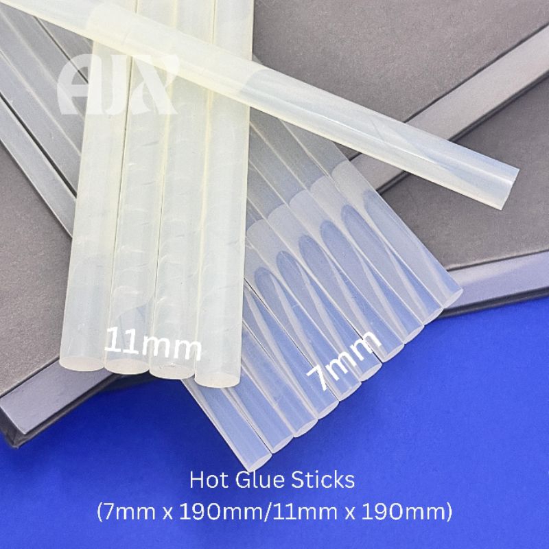 (7mm/11mm)50pcs Hot Melt Glue Stick/Batang Gam untuk Pistol Gam Panas ...