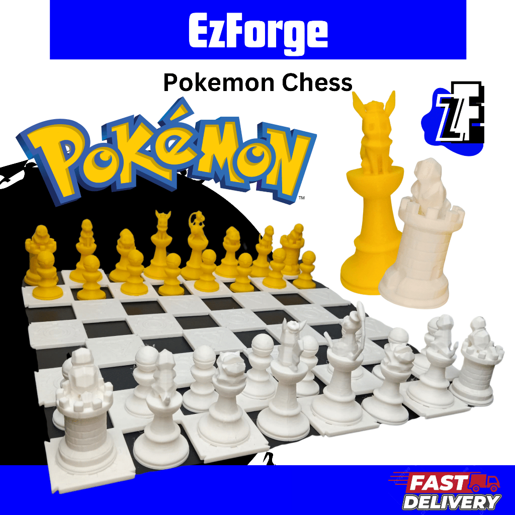 Pokemon Chess Set Board Game International Chess Set Chessmen ...