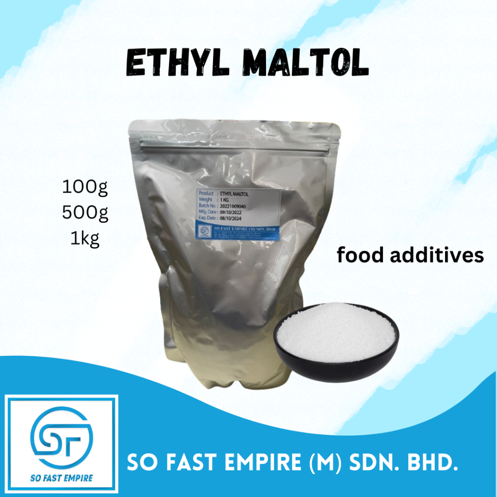 Ethyl Maltol (food grade, food additives) 100g/500g/1kg | Shopee ...