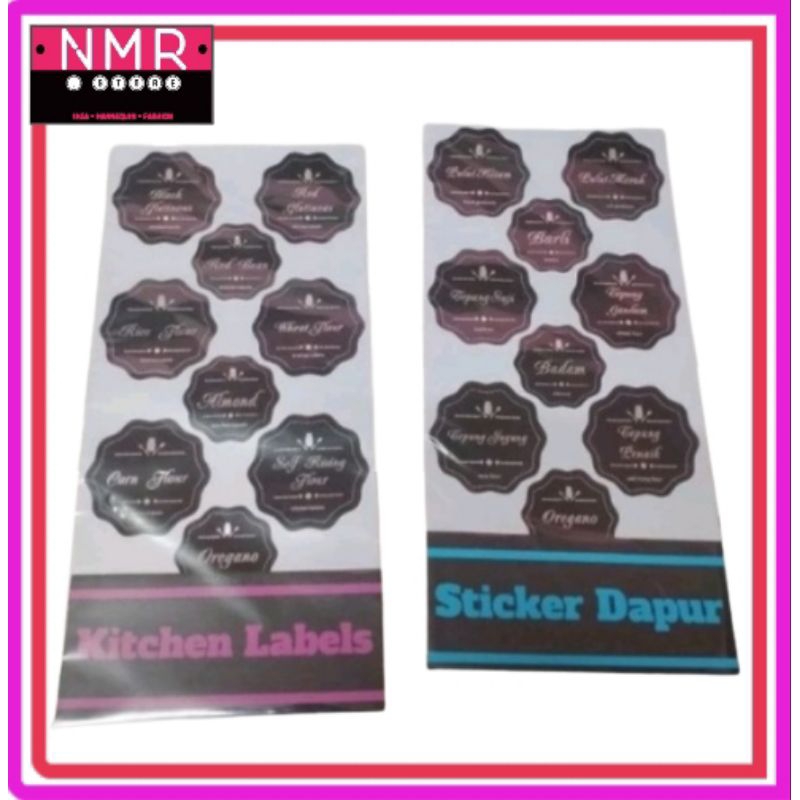 ECO Kitchen Label 5 in 1/Label Sticker/Sticker dapur/Pelekat balang ...