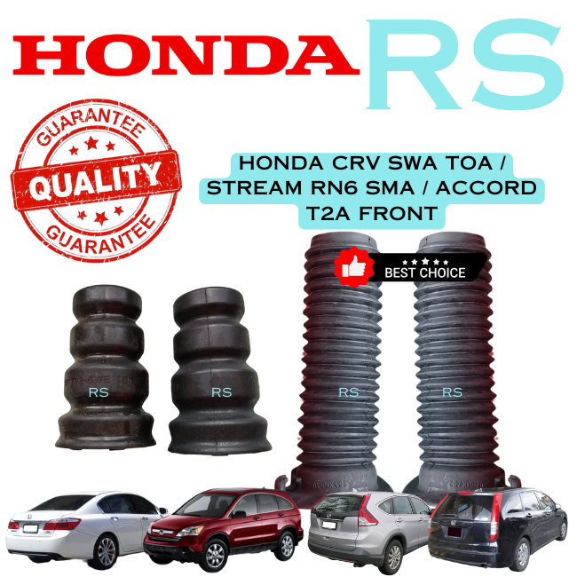 Honda Crv SWA TOA, Stream RN6 SMA, Accord T2A Front Absorber Cover with Shaft Bush (1 Pair ...