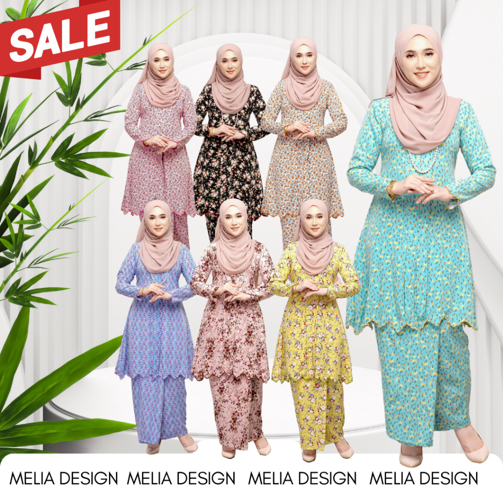 By Melia Design Baju kebaya Hot viral 2024 Moden Sulam Biku Cotton ...