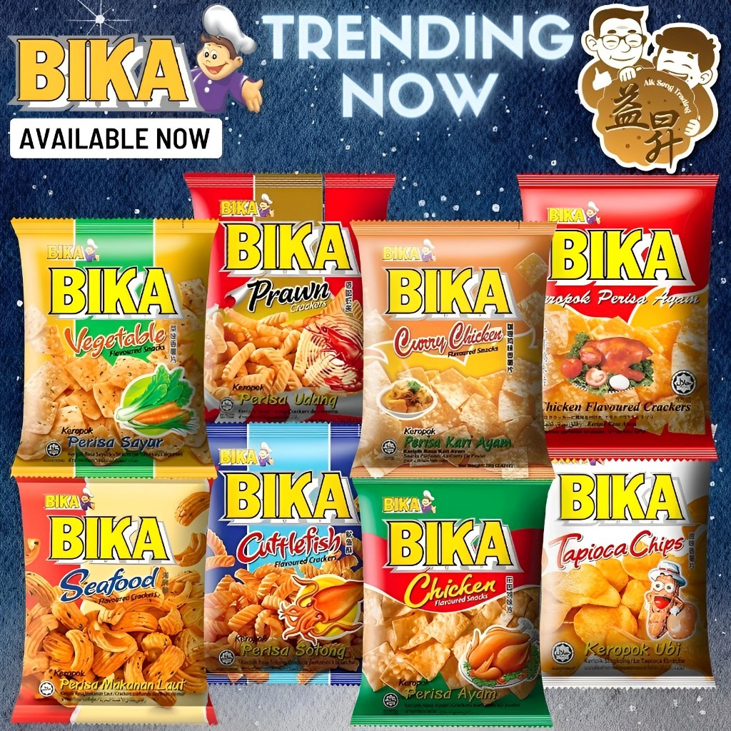 30 pkts x 12g - Bika Corn Snacks & Chips and Crackers [Vegetable ...