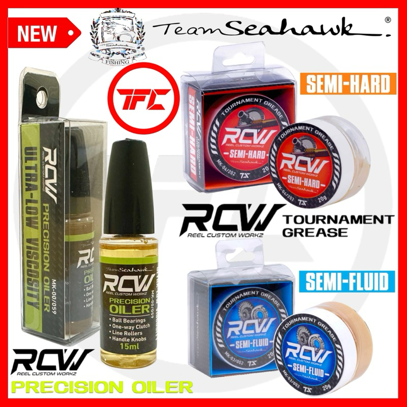 TEAM SEAHAWK RCW TOURNAMENT OILER & GREASE Fishing Reel Oil Reel Semi ...