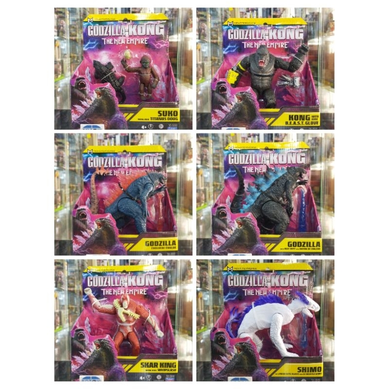 Godzilla X Kong The New Empire 6"Inch • Kong • Godzilla• Suko• SkarKing ...