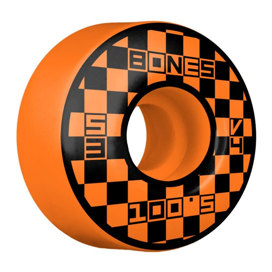 BONES WHEELS OG FORMULA SKATEBOARD WHEELS BLOCK PARTY 53MM V4 WIDE 100A ...