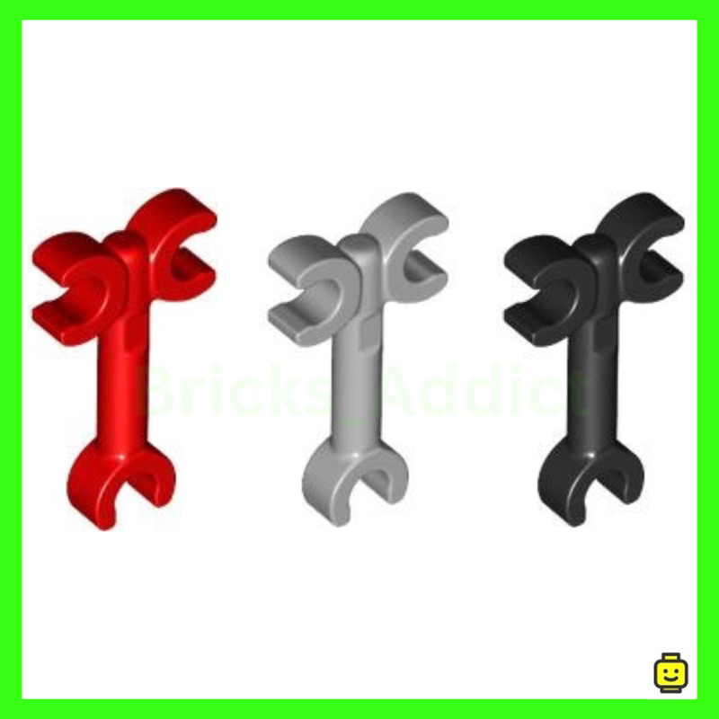 LEGO PARTS 3628 Bar 2L with Clip End and 2 Clips on Opposite Sides ...