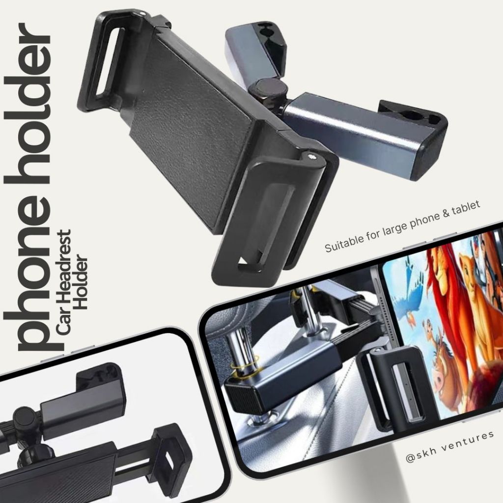Adjustable Flexible Car Back Rear Seat Head Rest 360 Degree Angle ...