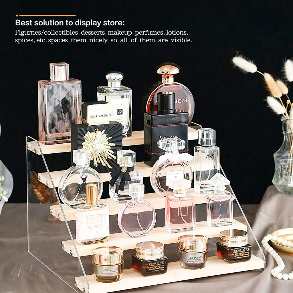 3/4/5 Layer Wooden Acrylic Display Stand Animation Model Riser Counter ...