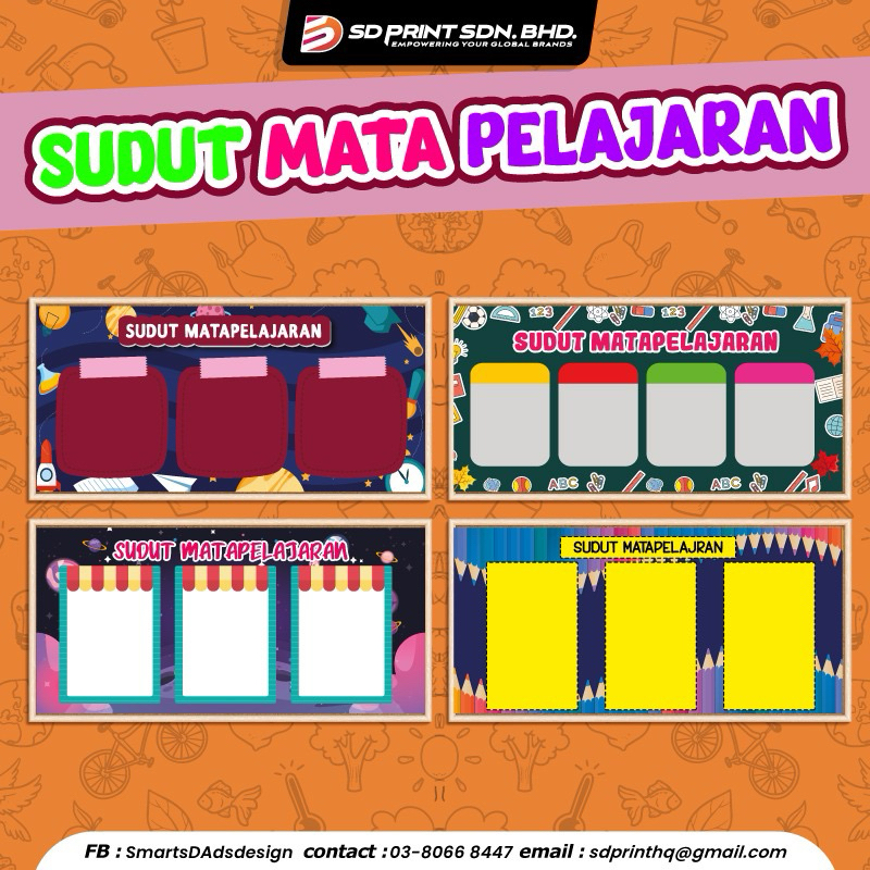MATA Subject Corner Banner/Reality Board/INFO Corner/Joy SET | Shopee ...