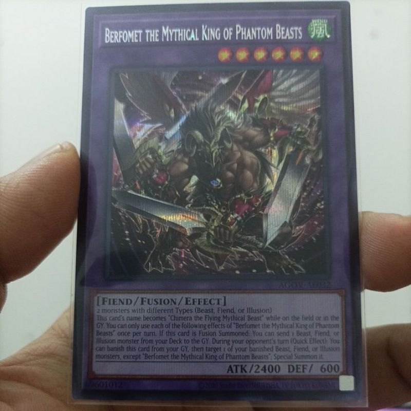 AGOV-AE032 Berfomet the Mythical King of Phantom Beasts (SR / SEC) | Shopee Philippines