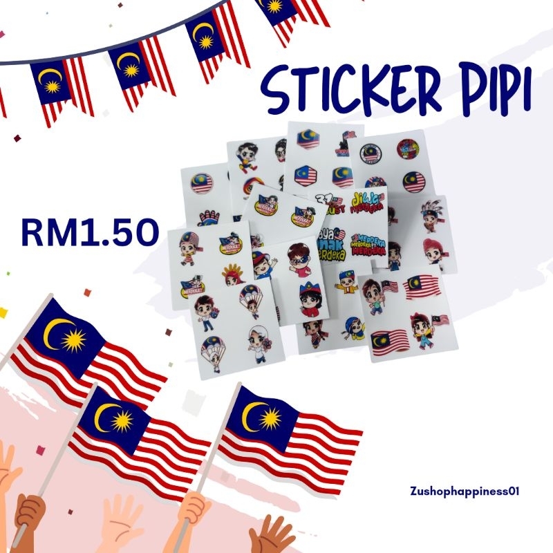sticker pipi Merdeka 2024 | Shopee Philippines
