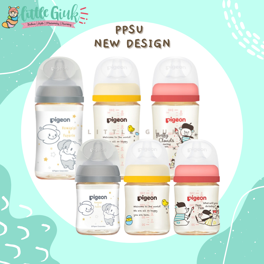 Pigeon SofTouch Wide Neck PPSU Character Bottles (Single Pack) | Shopee Philippines