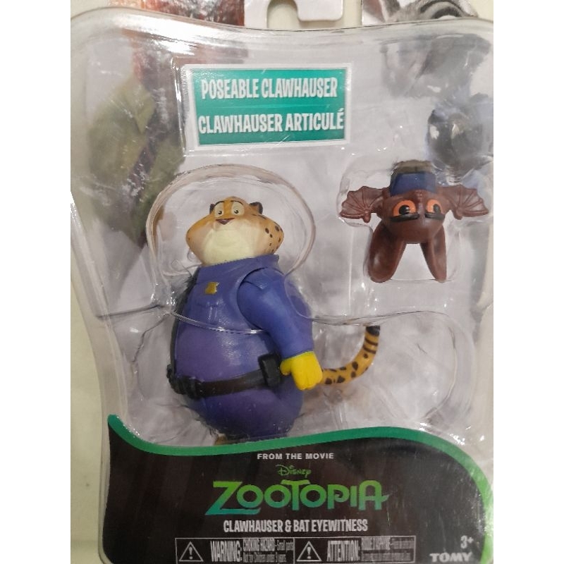 TOMY Disney Zootopia Clawhauser and Bat Eyewitness Action Figures ...