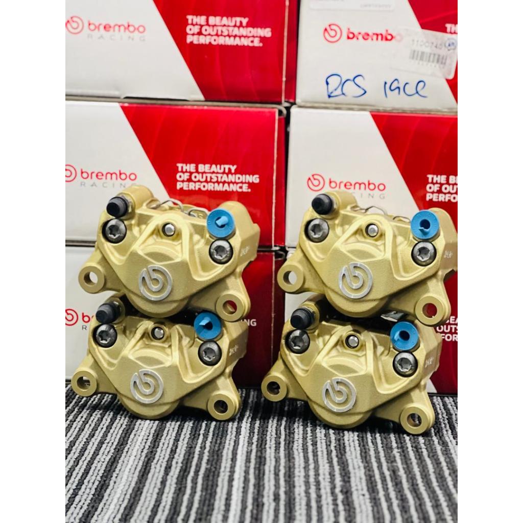 Brembo P34 2Pot Crab Universal 84MM Gold Emas Italy Brake Caliper Xmax ...