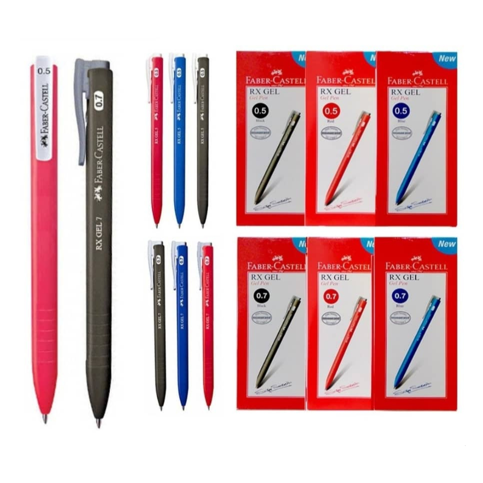 Faber-Castell RX Gel Pen 0.7mm - Red (1pc) | Shopee Philippines
