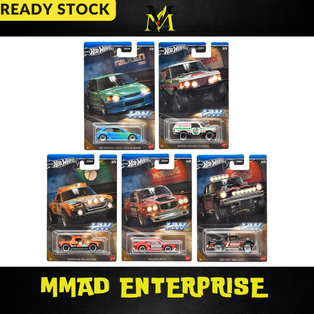 [Series] Hot wheels Speed Graphics (2024) '99 Honda Civic Type R (EK9) Falken Porsche RX3 Rover ...