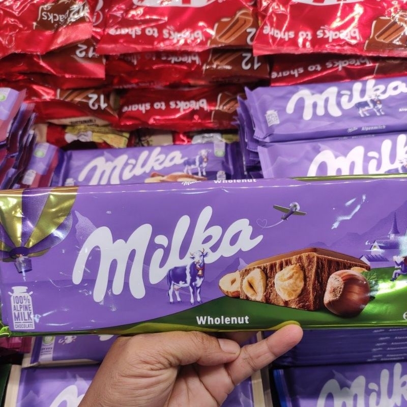 MILKA Chocolate Bar 300g (Switzerland)-Whole Hazelnut | Shopee Philippines