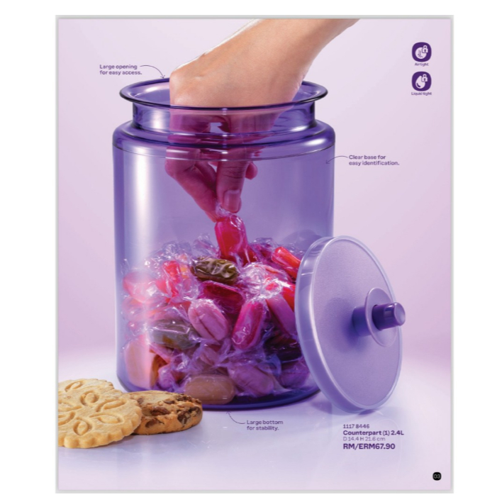 Tupperware Advanced Counterpart/ Bekas Kedap Uada/ Balang Kuih Raya ...