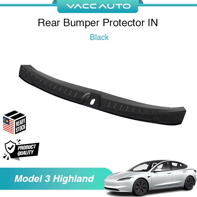 Tesla Model 3 Highland 2024 Rear Bumper Protector Sill Scuff Trunk Rear ...