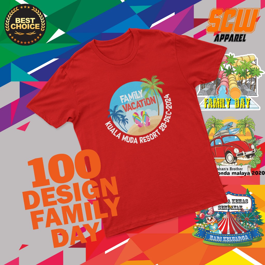 TSHIRT FAMILY DAY LEBIH 100 DESIGN FAMILY DAY HIGH QUALITY COTTON ...