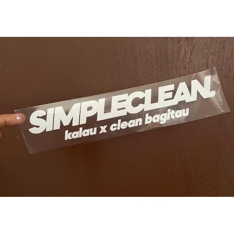 MDM sticker kereta Simple Clean Car Sticker waterproof | Shopee Philippines