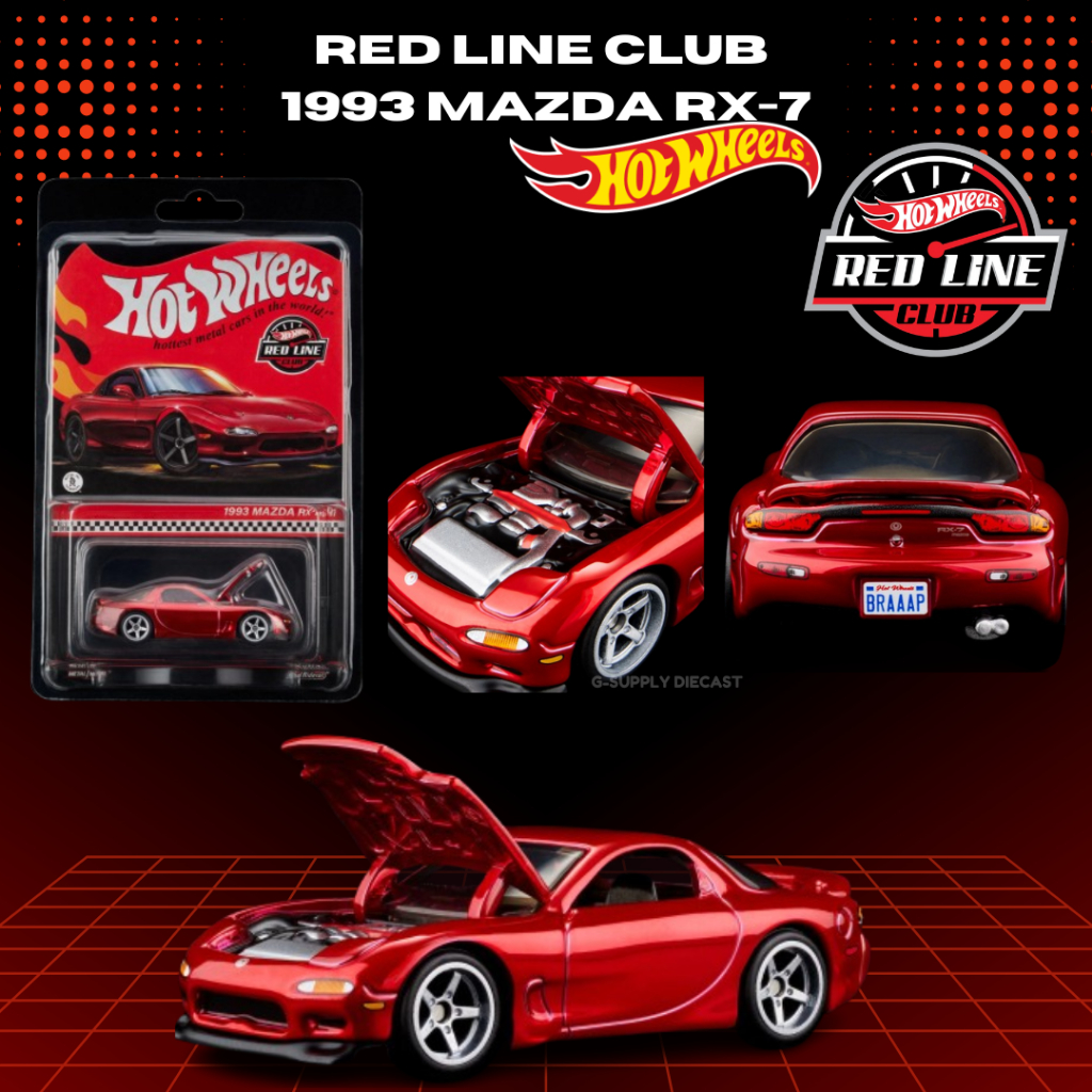 HOT WHEELS Red Line Club Exclusive RLC Exclusive 1993 Mazda RX-7 R1 ...