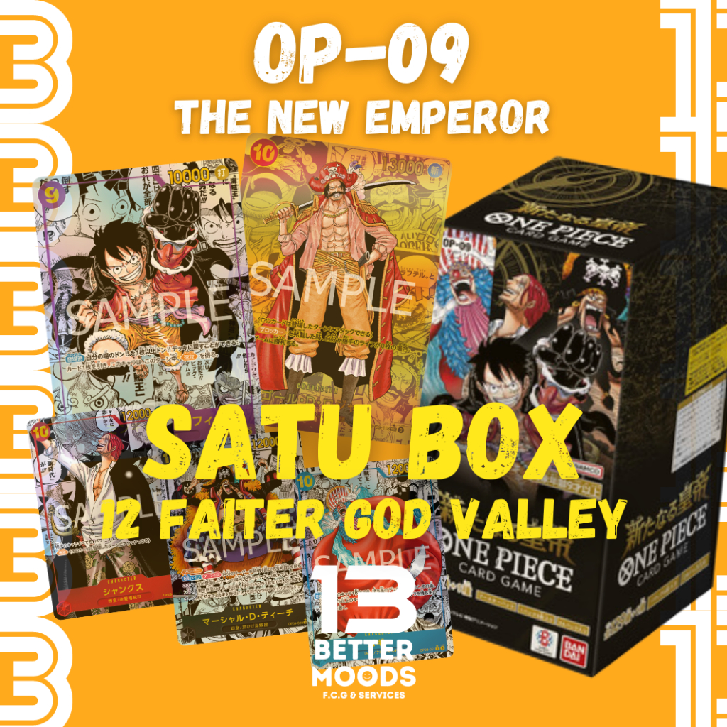 (LIVE RIP BOX OPTCG) OP09 I PRB-01 Jepang ver.RIP & SHIP TCG Booster ...